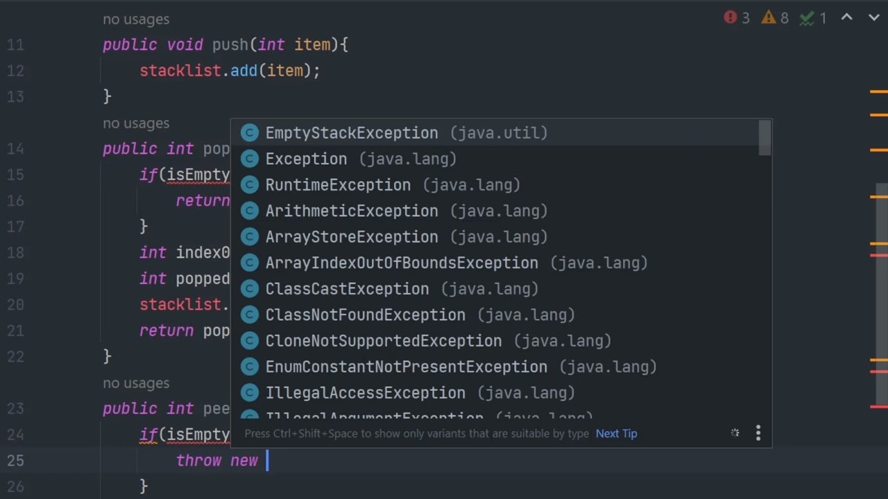 Dynamic Stack Implementation in Java | Data Structures and Algorithms (DSA) Tutorial