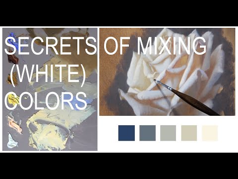 Secrets of mixing white colors - White rose
