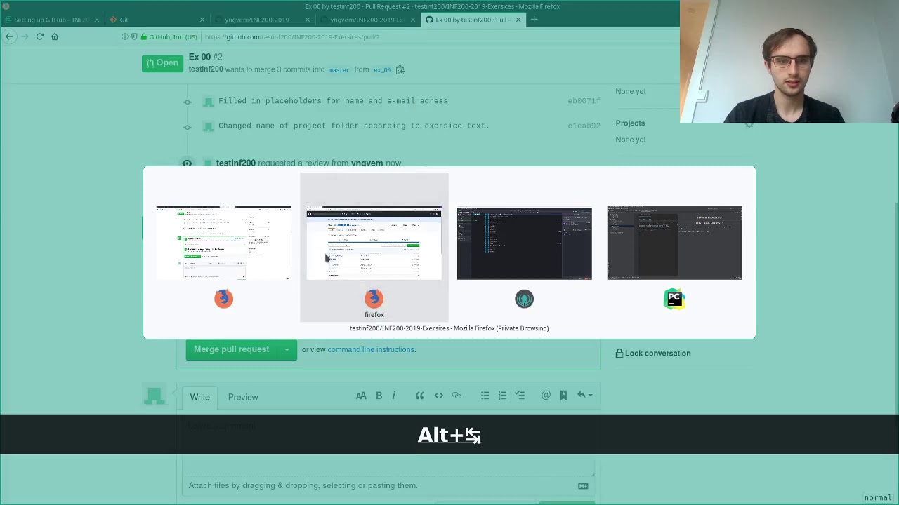 INF200: How to use Git for coursework (Part 3)