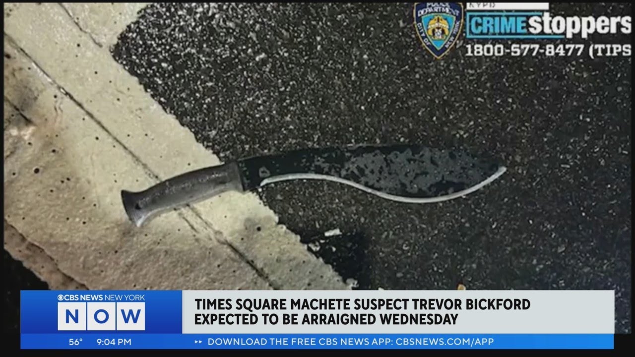 Times Square machete attack suspect expected to be arraigned Wednesday