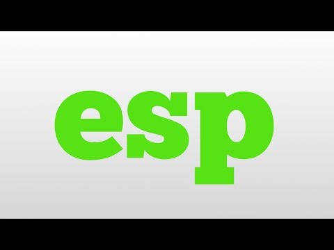 esp meaning and pronunciation