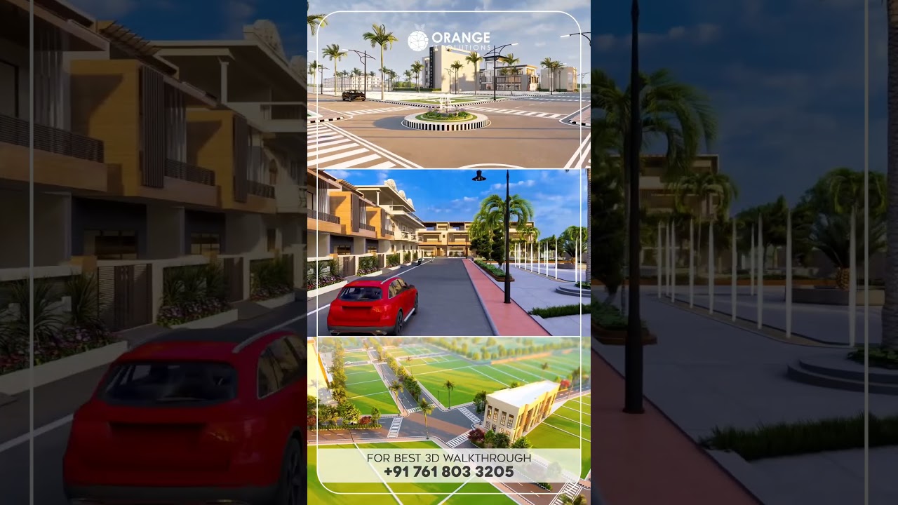 Best 3d Walkthrough Company In Lucknow | Orange IT Solutions |  #realestate #3d