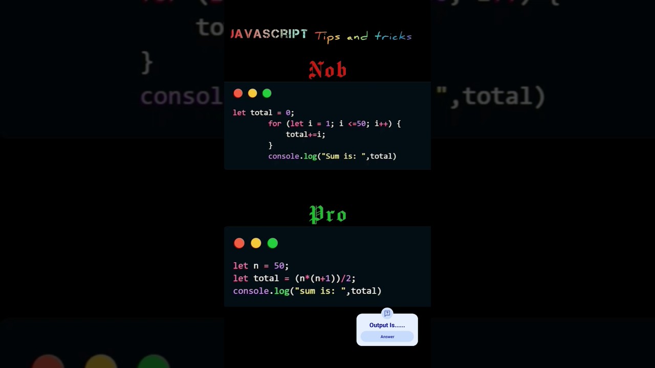 🔥 javascript tips and tricks #javascript #code #tutorial #coding #python