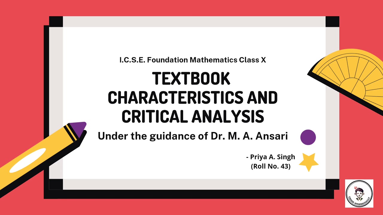 Textbook Characteristics & Critical Analysis - Ready to Use Presentation📥 #maths #textbook #ppt