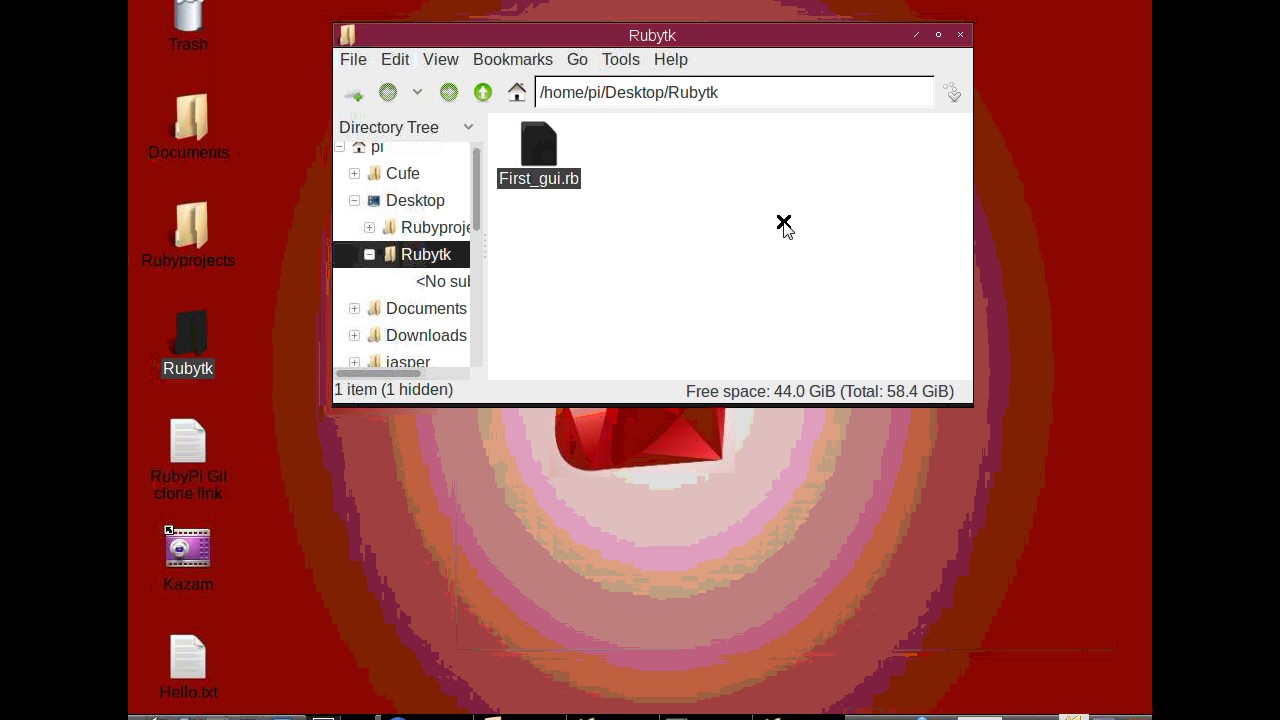 Introduction to RubyTK.  making GUI applications