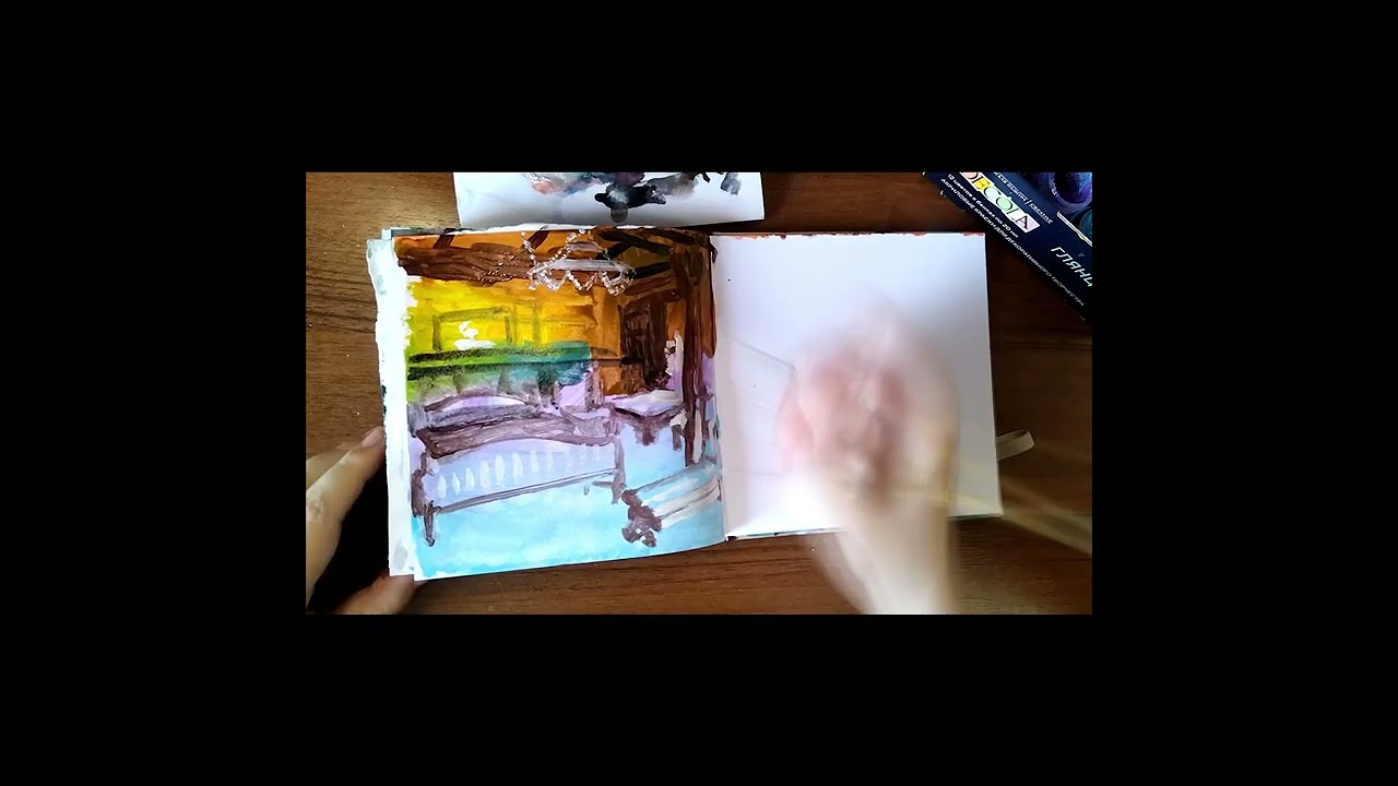 Tavern - acrylic painting process