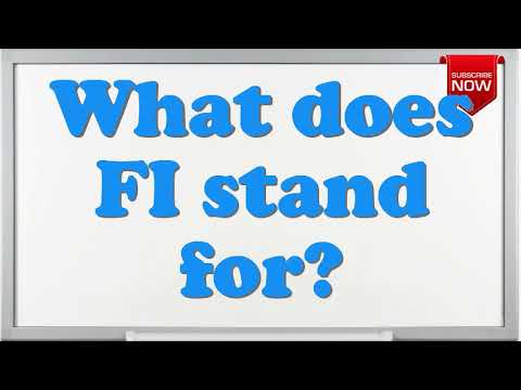 What is the full form of FI?