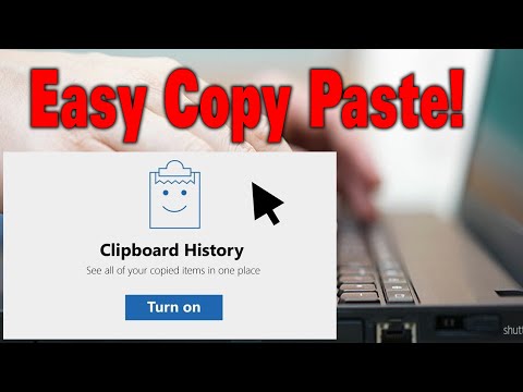 How To Open The Clipboard History in Windows 10 Copy And Paste History Windows 10