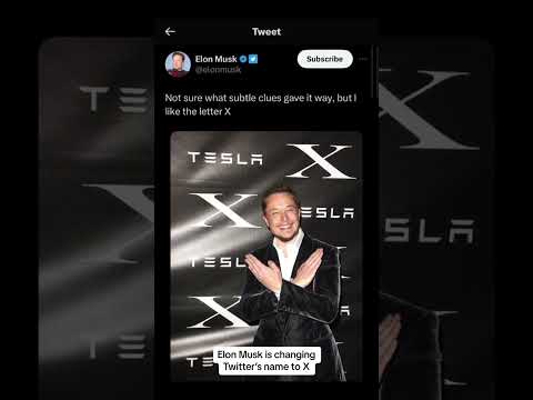 Elon Musk is changing Twitterโs name to X.