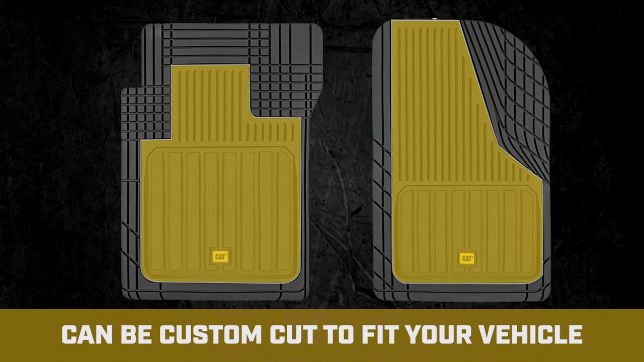 CATERPILLAR Advanced Performance ToughLiner Rubber Car Floor Mats