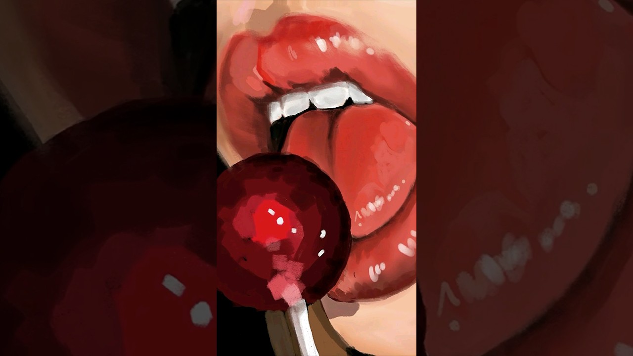 Realistic Lips speedpaint💋 #shorts #ibispaintx #art