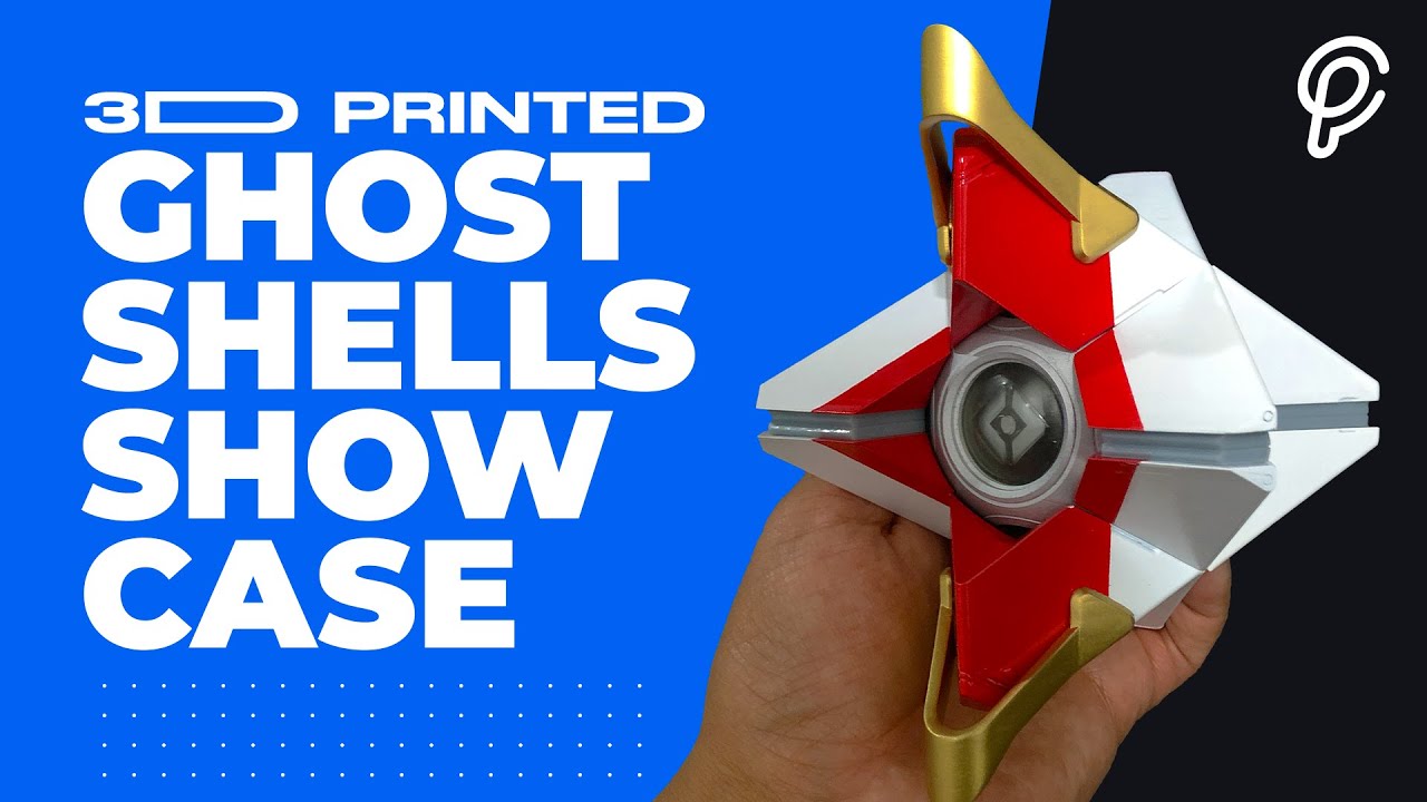 3D printed Destiny 2 Ghost shells showcase