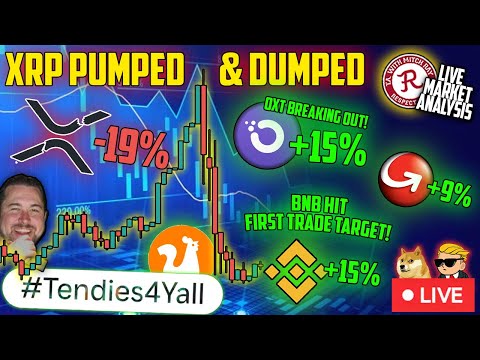 BITCOIN LIVE : CARDANO PUMP, XRP PUMP N DUMP, ETH POISED!