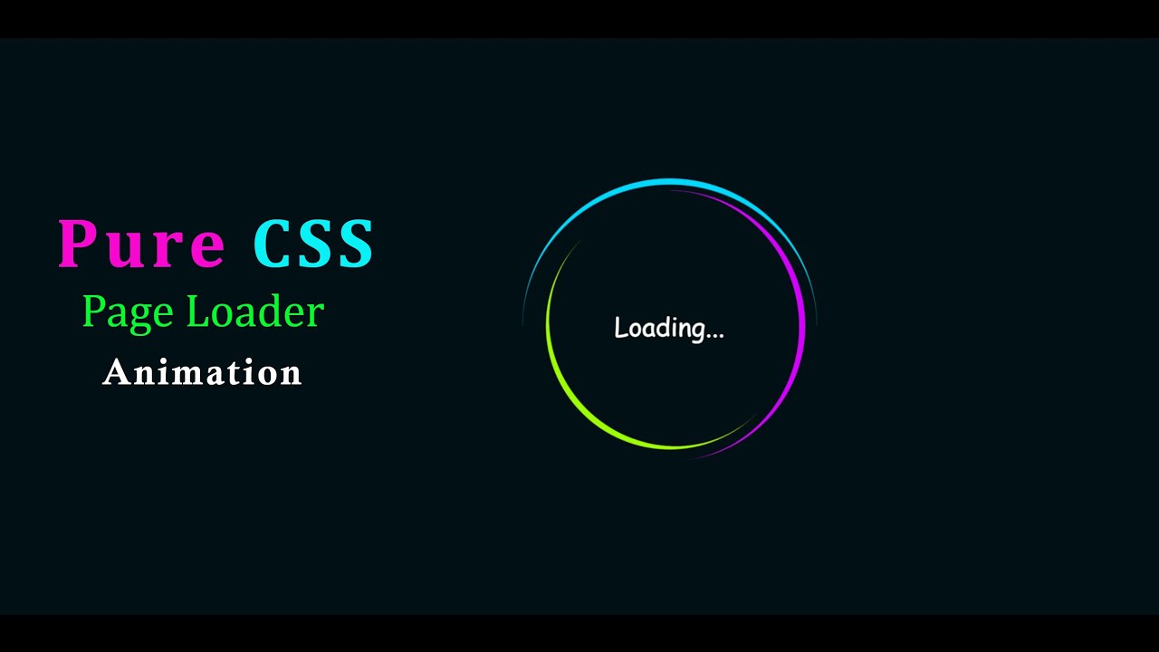CSS Loading Animation Effects | Pure CSS Loader | CSS Page Loader and Spinner Animation