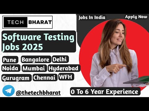 Software testing Jobs 2025 | Manual & Automation Testing | Fresher & Experience Jobs | Tech Bharat