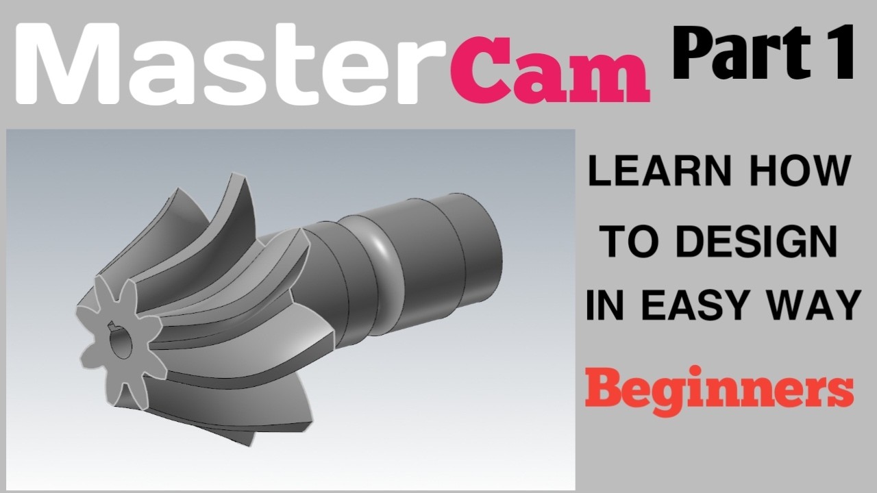 helical gear desing for mastercam2025