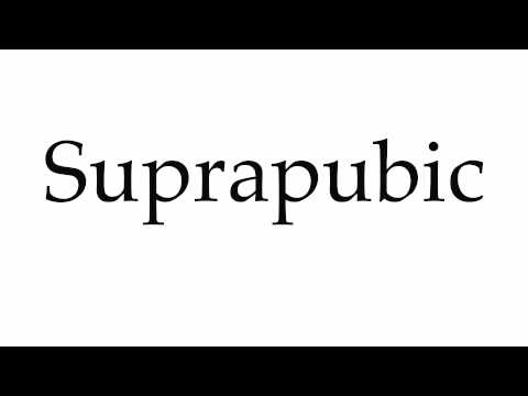 How to Pronounce Suprapubic