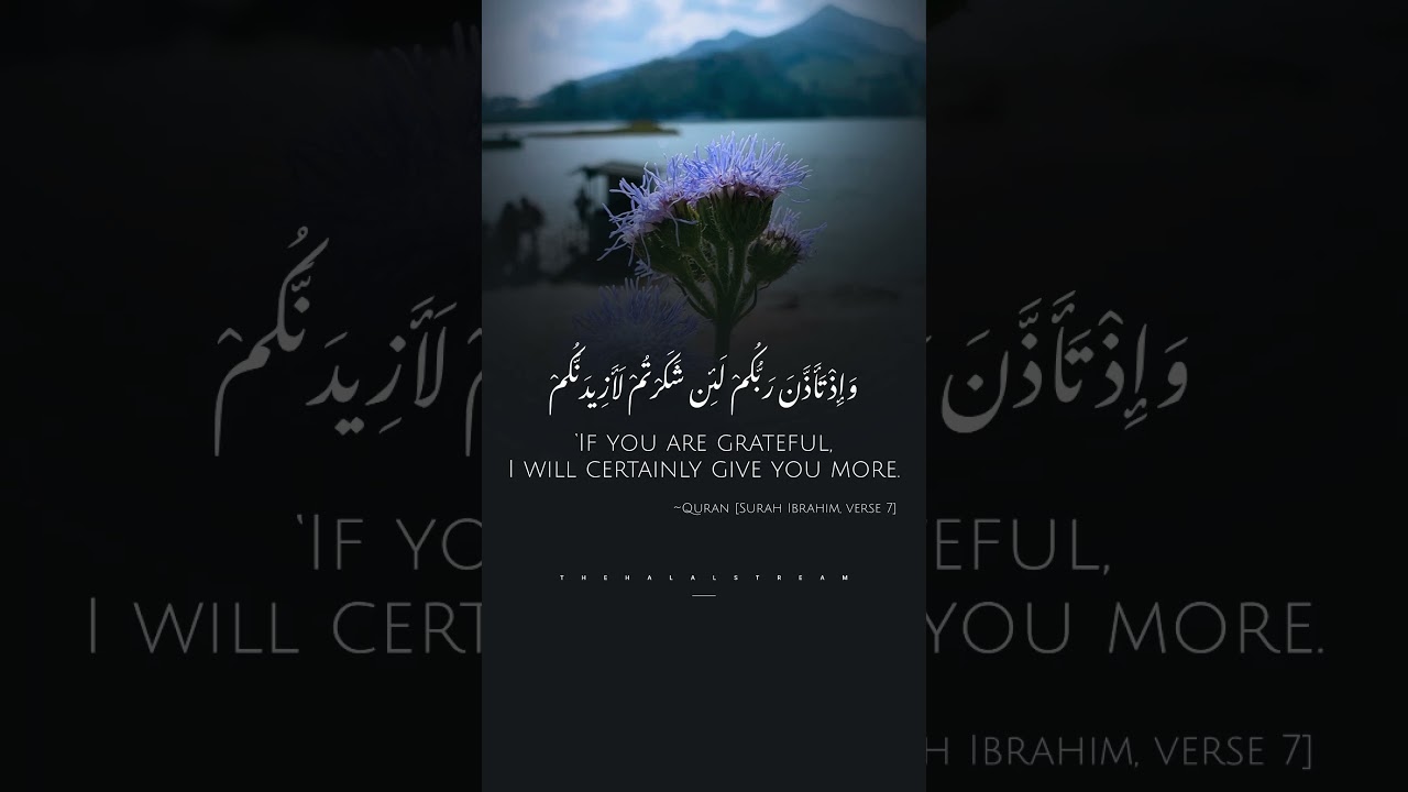 Quran Verse Surah Ibrahim Verse 7 The Halal Stream quranverses