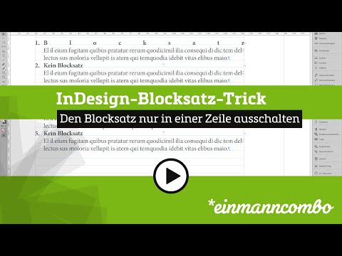 InDesign-Blocksatz-Trick