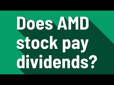 Does AMD stock pay dividends?