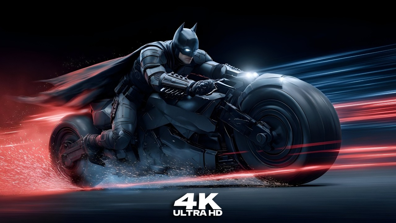 Batman on Batpod 🦇 4K Live Wallpaper | Screensaver