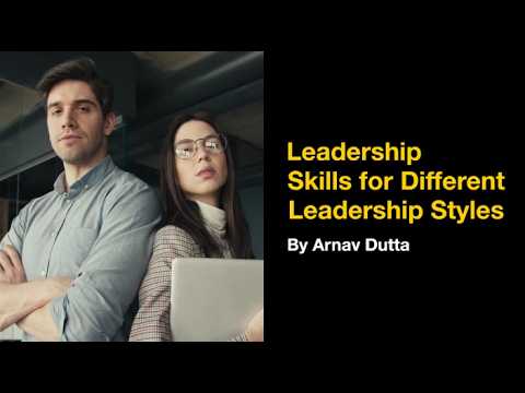 What are the Leadership skills required for the Different Leadership Styles?