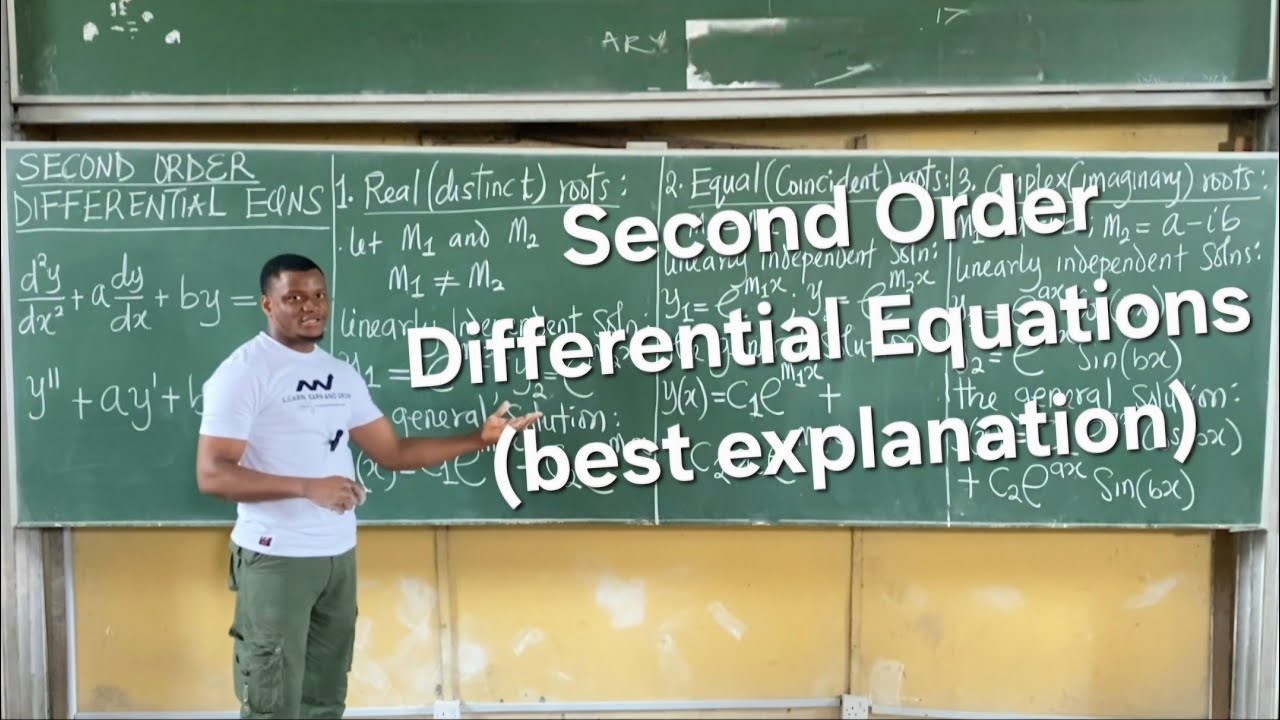 Second Order Linear Differential Equations 1: Meaning, Method of Solution, Examples and Solution.