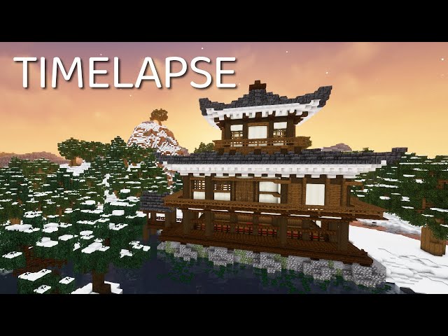 Snowy Japanese Temple Minecraft Map