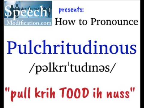 How to Pronounce Pulchritudinous #vocabulary #howtopronounce #language