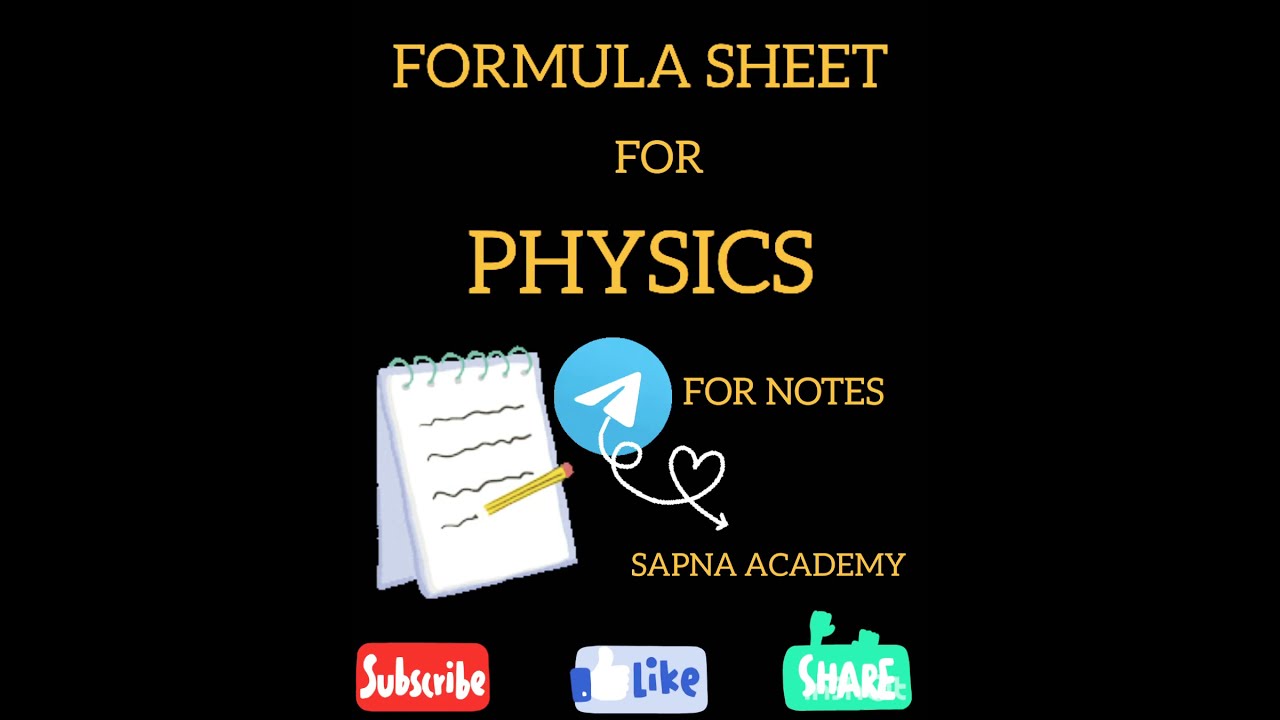 #shorts #youtube #trending FORMULA SHEET FOR PHYSICS (JEE/NEET)