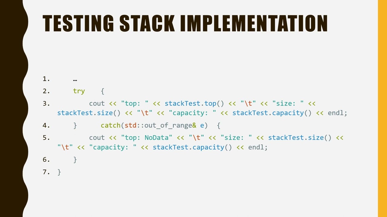 Data Structures Module3 Queue and Stack Part 3 (Stack implementation)