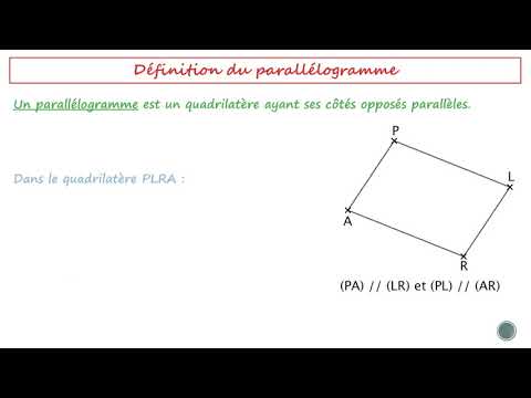 Définition du parallélogramme