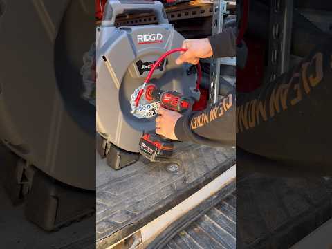 Ridgid FlexShaft K9-102 Drain Cleaning Machine #plumber #plumbing #paidpartnership @RIDGID_Tools