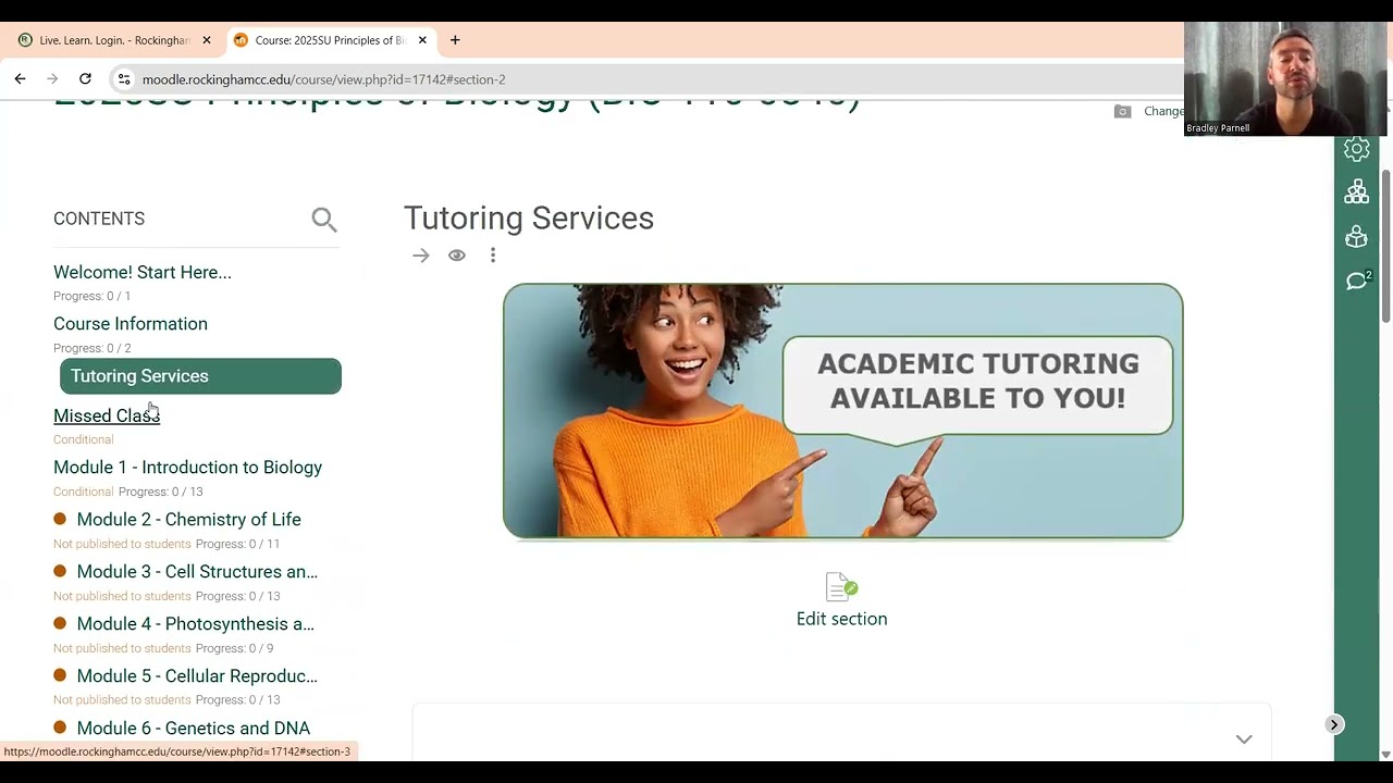 BIO 110 Navigation Video