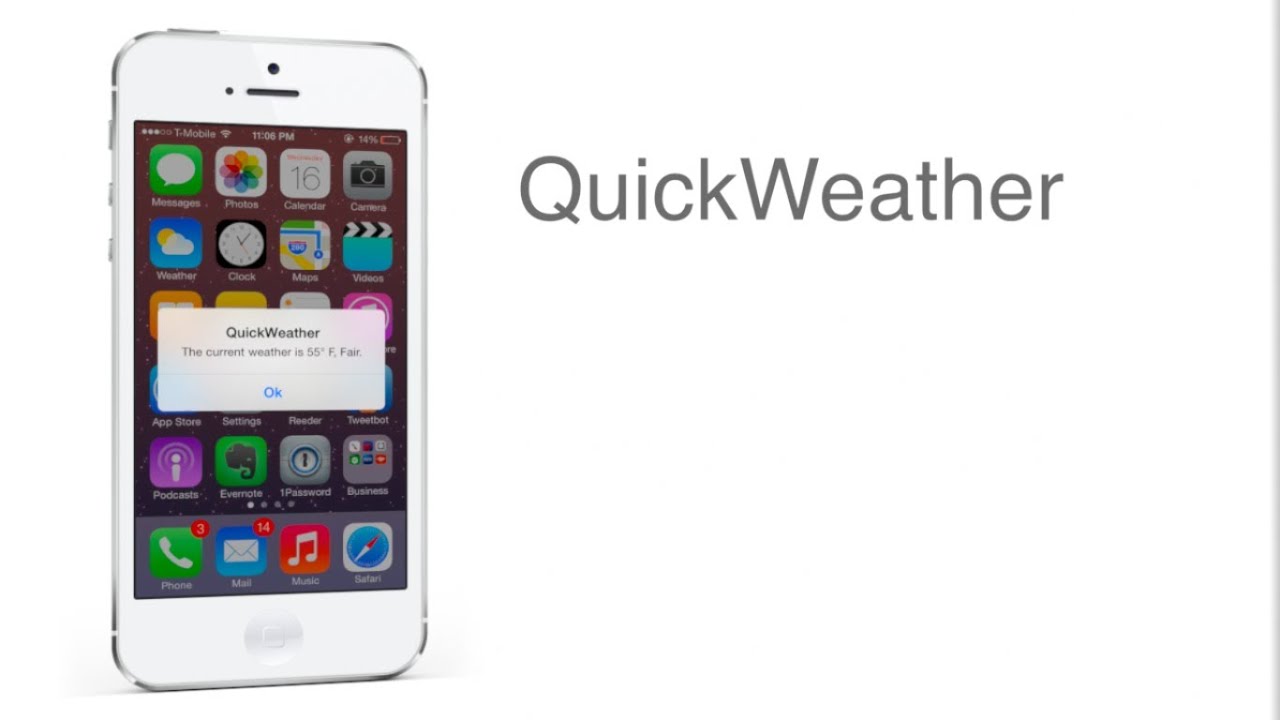 QuickWeather: Easily access current weather info from anywhere
