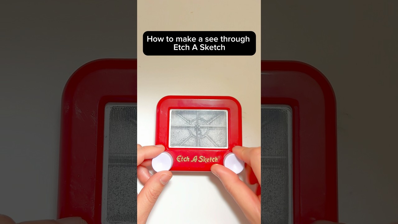 SEE THROUGH ETCH A SKETCH Tutorial  #howto #trick #art #tutorial