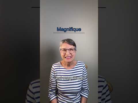 How to say "magnificent" in French and when to use it! 🌅 🇫🇷