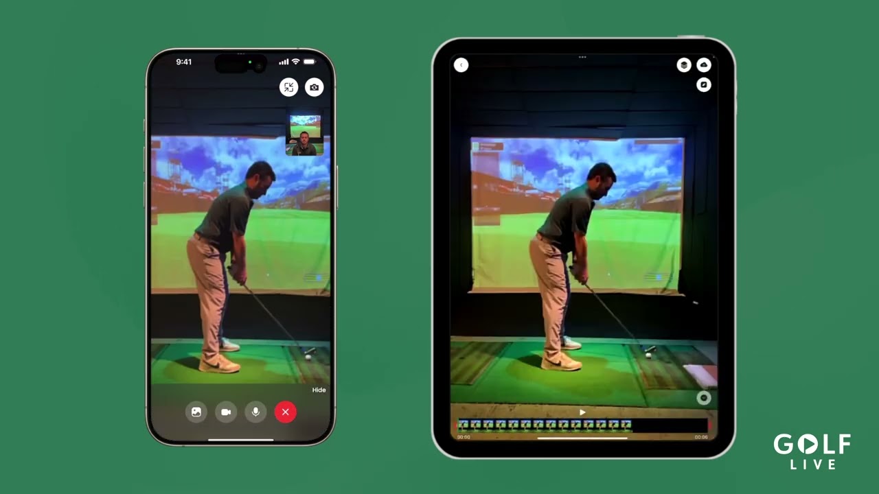 Golf Live App - Virtual Lesson Experience