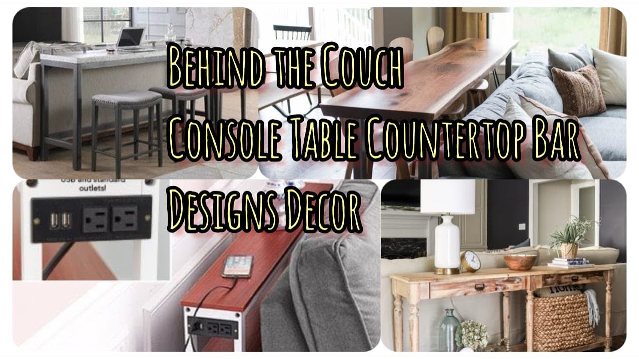 Behind the Couch Console Table Practical Affordable Sofa Table Countertop | Exclusive Fun Home Decor