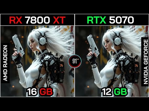 RTX 5070 VS RX 7800 XT + Ryzen™ 7 9800X3D : TEST IN 20 GAMES