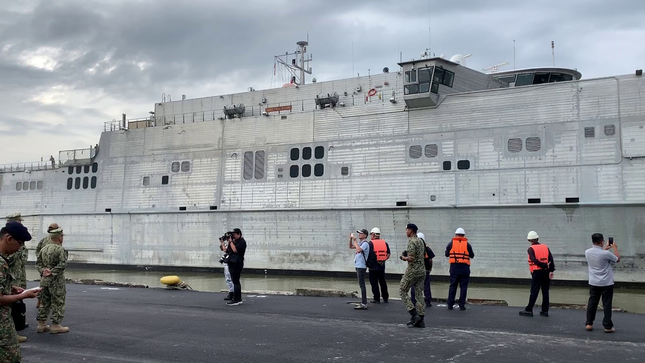 USNS Fall River arrives in Kuching