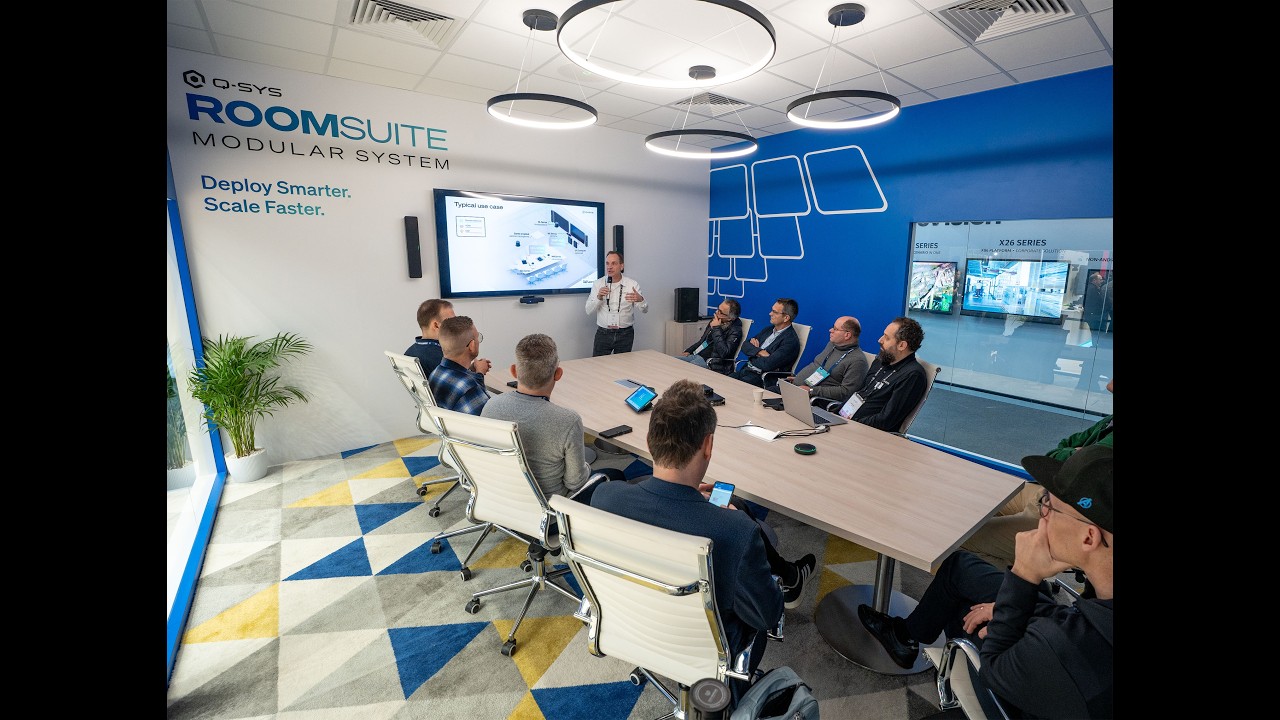 Q-SYS RoomSuite Modular System Demo (Q-SYS @ ISE 2026)