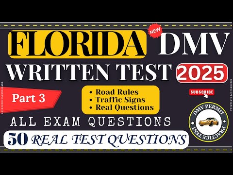 Florida dmv written driving test 2025 | Florida dmv permit test 2025 | Florida DMV Written Test 2025