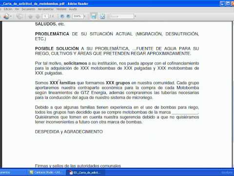 09. Ejemplo de carta de solicitud Motobomba