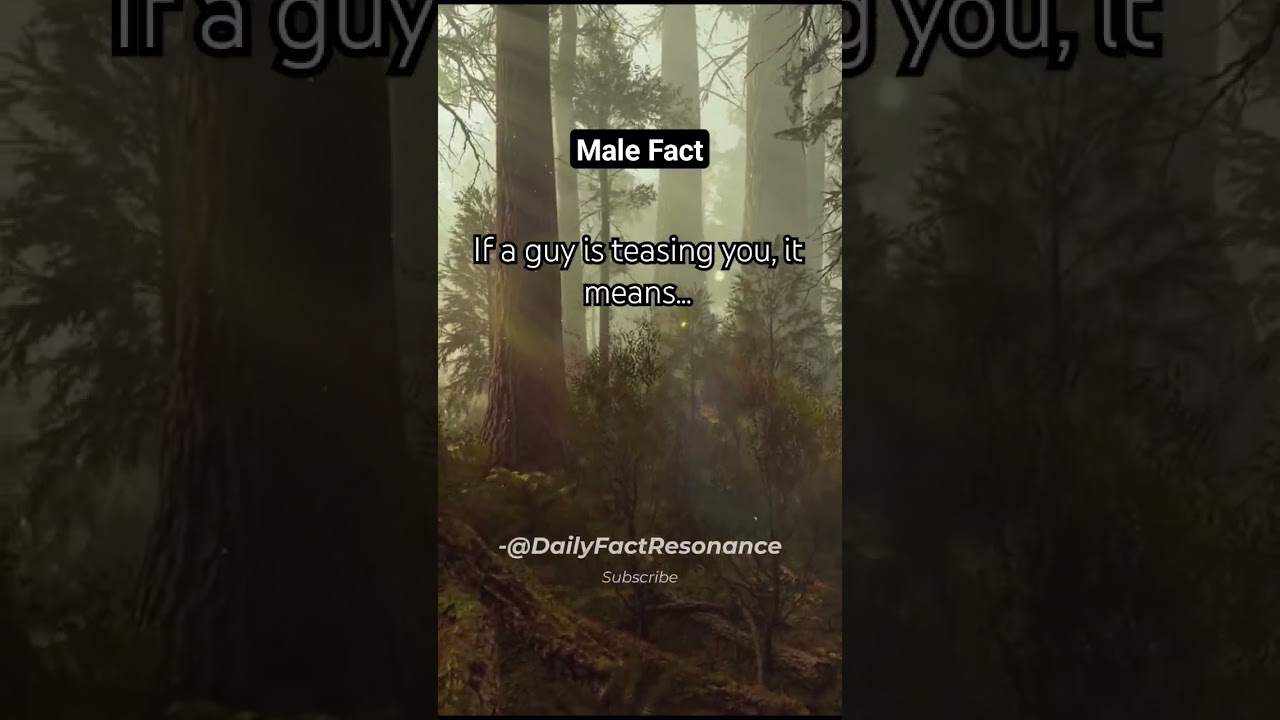 If a guy is teasing you, it means... #psychologyfacts #shorts  #fyp