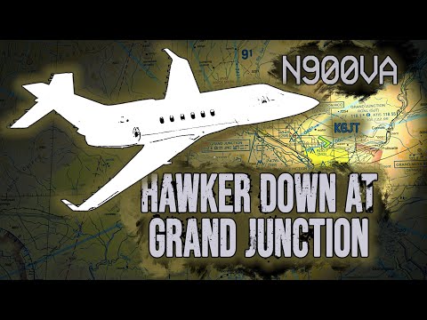 Hawker Jet N900VA Down | KGJT Grand Junction Colorado | ATC Audio