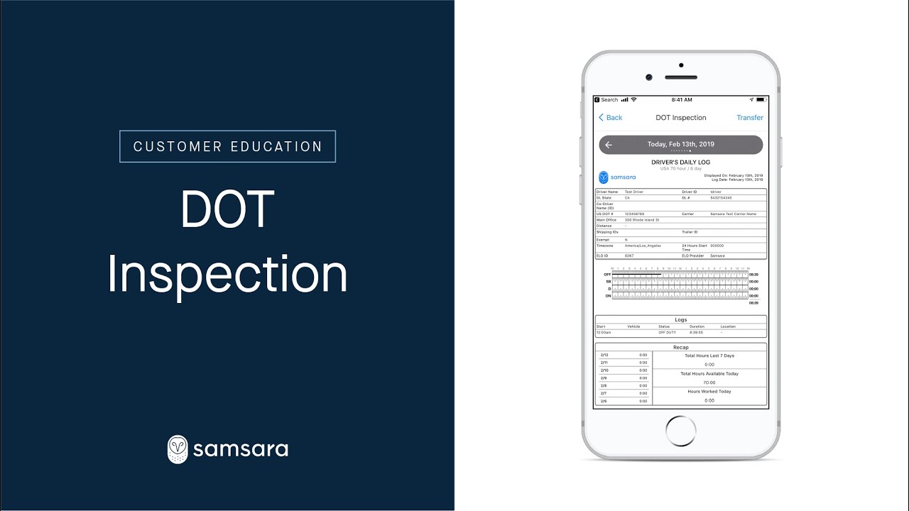 Driver App - DOT Inspection