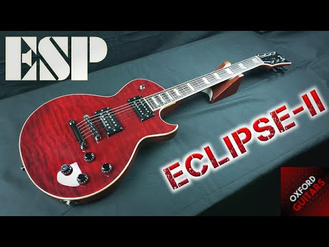 ESP Eclipse II 2006 See-thru Black Cherry Quilted Maple 4 | Reverb