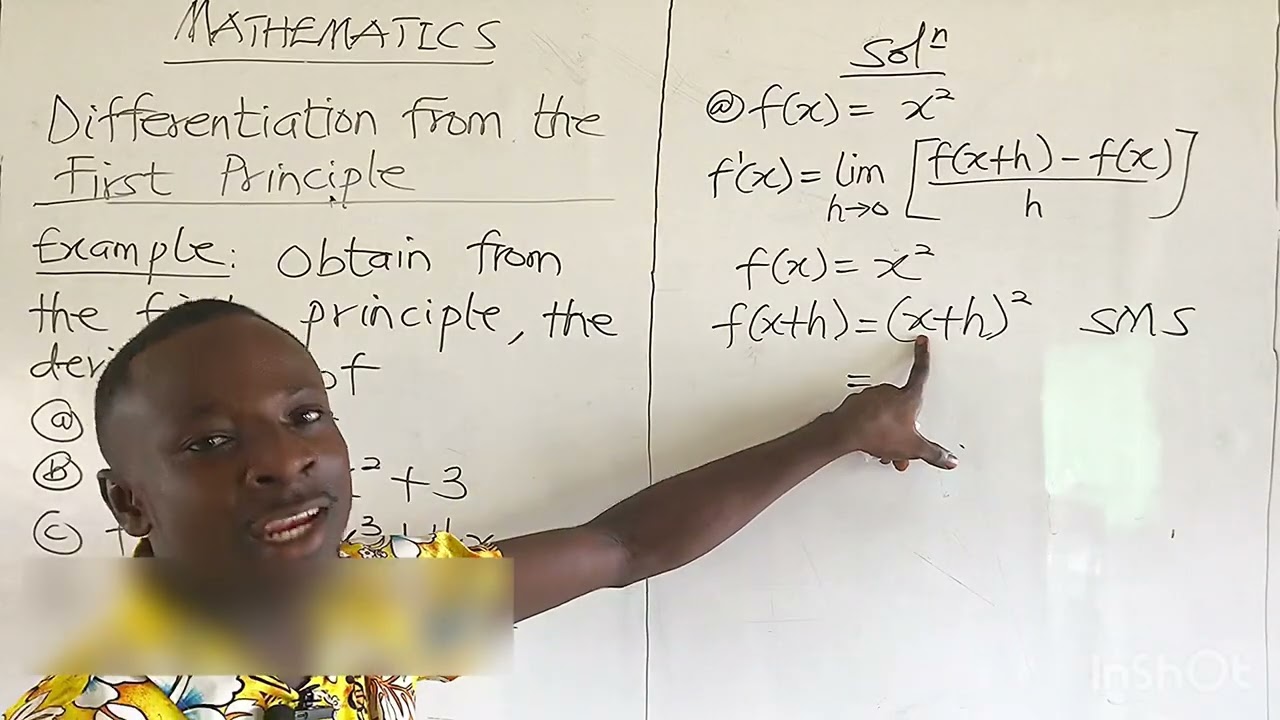 CALCULUS (Differentiation From the First Principle and its solved example) | Math Olympiad Question
