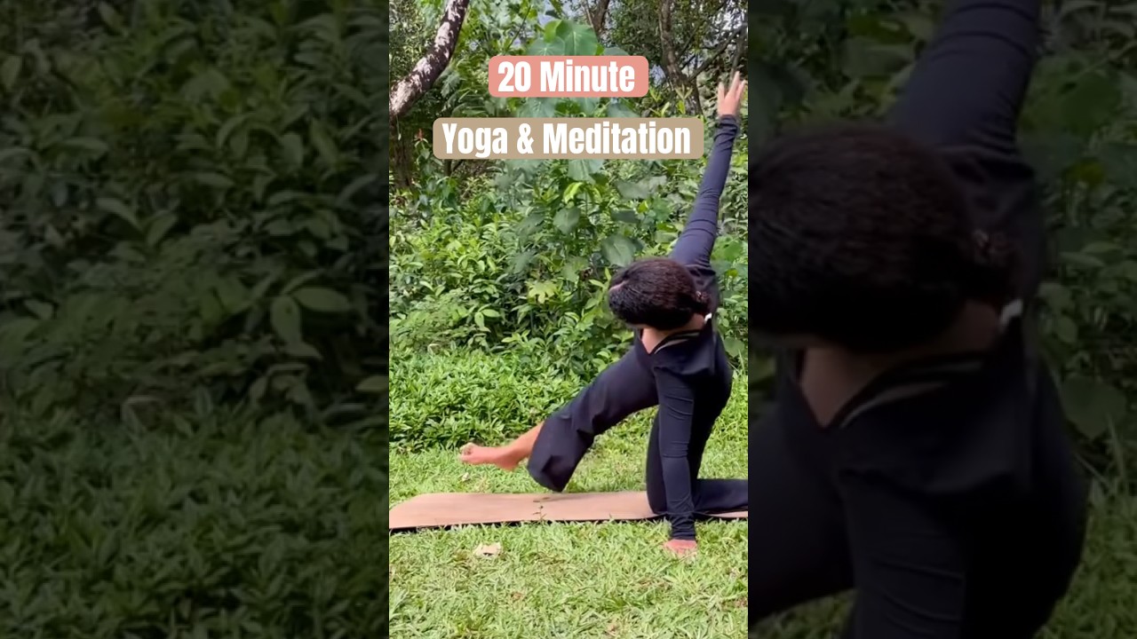 Get your morning started with Yoga & Meditation For Your Morning Routine 🌞#yogaathome #stressrelief